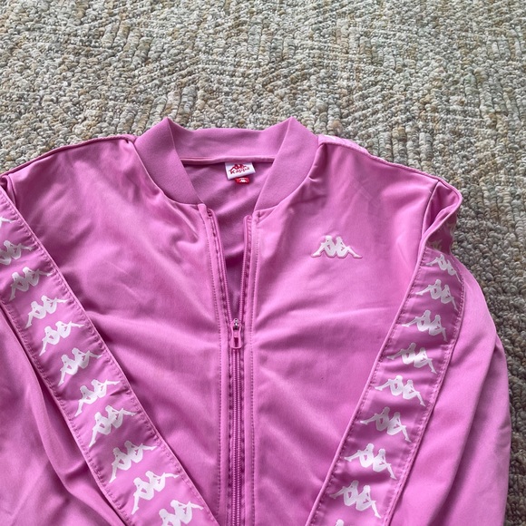 Kappa | Jackets & Coats | New Pink Kappa Track Jacket Worn Once With No ...
